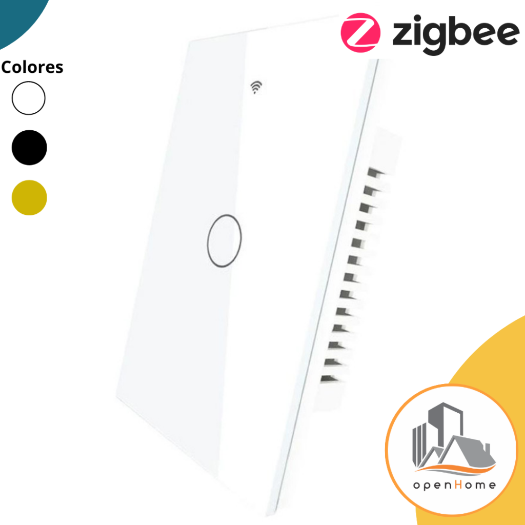 Interruptor De Luz Tactil Zigbee 1 C - Smart Home Center